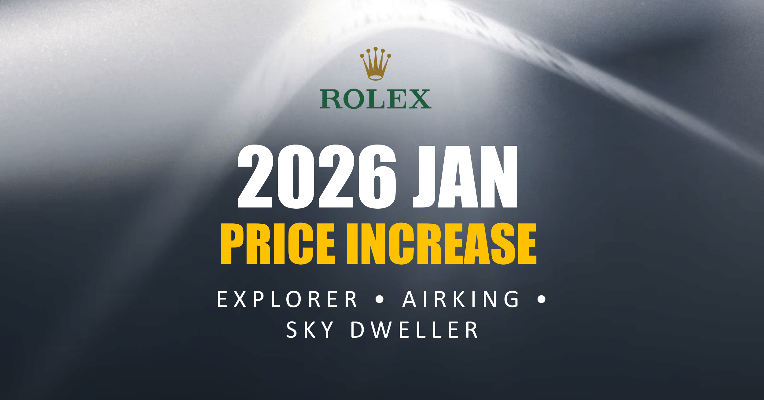 Rolex Retail Price Increase 2026 - Explorer, Air-King, Sky-Dweller ...
